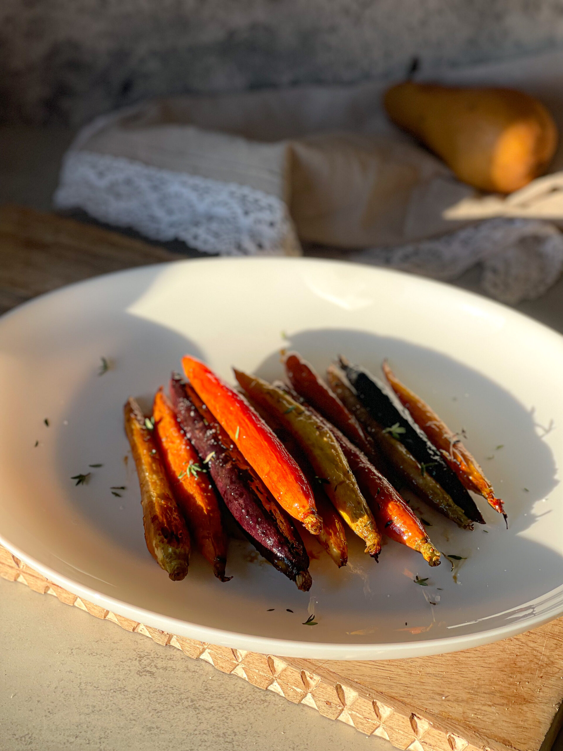 Honey & Thyme Roasted Carrots | Grazing Cape Cod